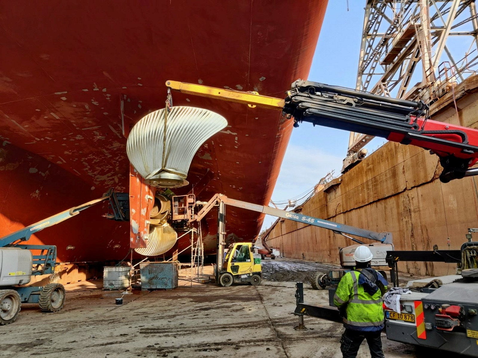 Forty-year-old ferry cuts fuel use with new propeller blades