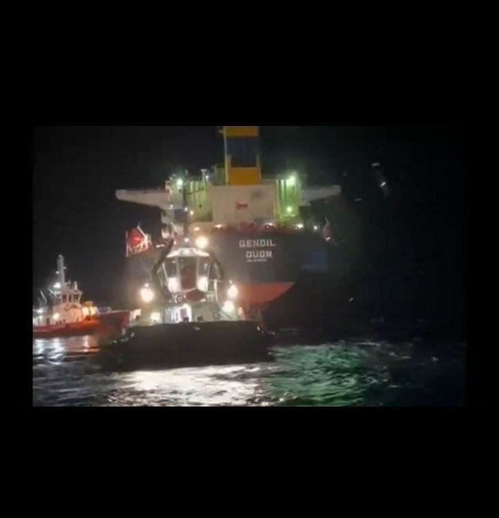 Tanker hit by Ukrainian drones refloated by Turkish coastguards