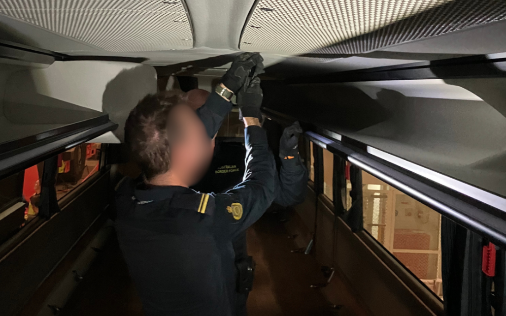 Officers find cocaine stashed inside luxury coach on ro-ro