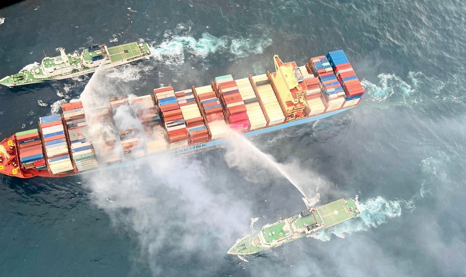 Maersk container ship fire claims life of one seafarer