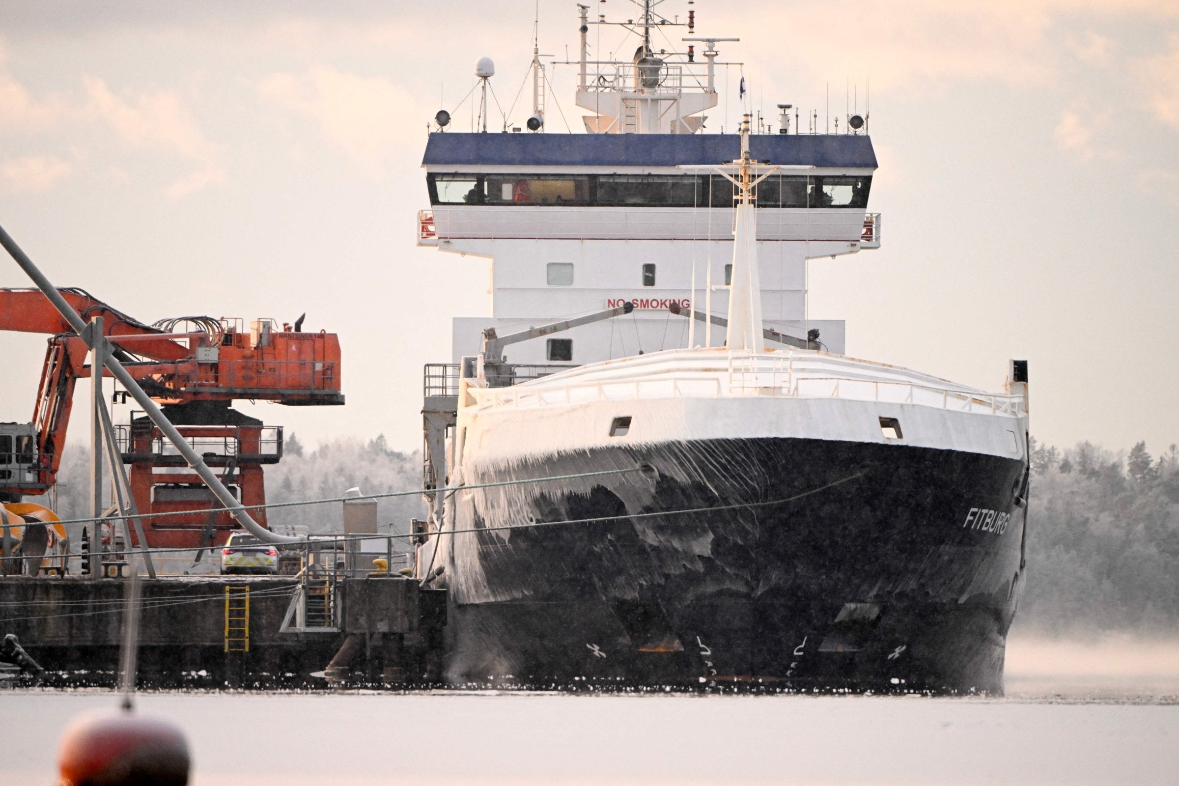 Ship officers charged by Finland over Baltic cable damage