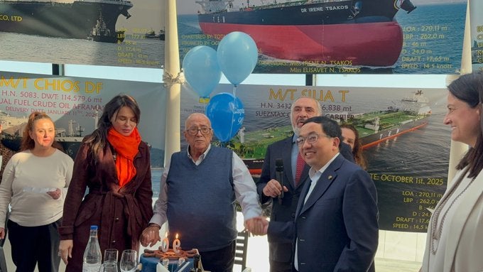 Tsakos Energy showers profit on founder Captain Panagiotis’ 90th birthday