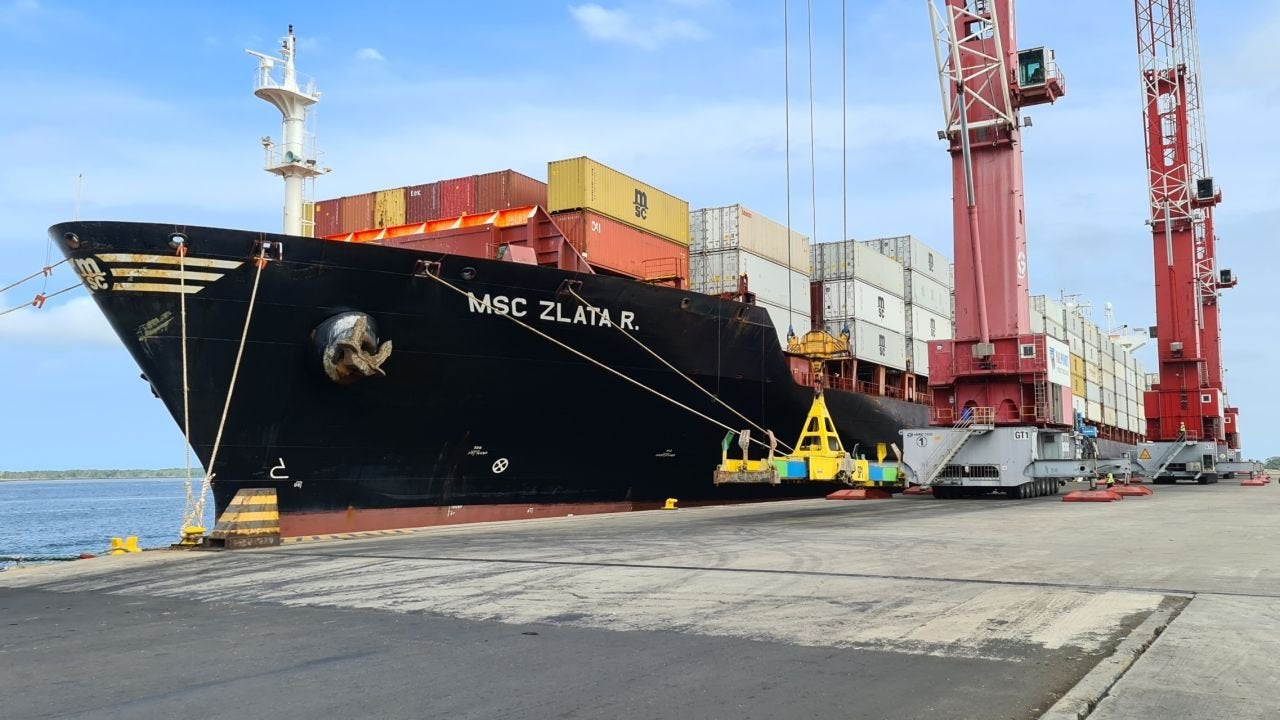 Chinese tug takes MSC container ship in tow in the South China Sea