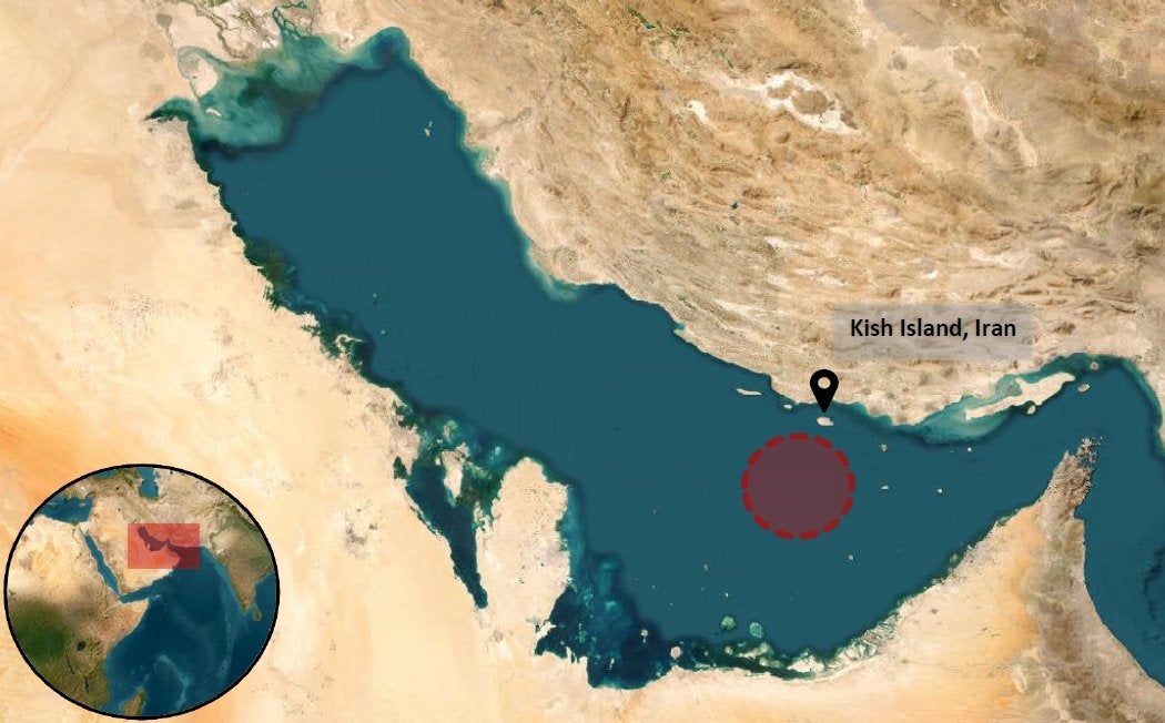 Container ship damaged after being struck by projectile near Iran coast