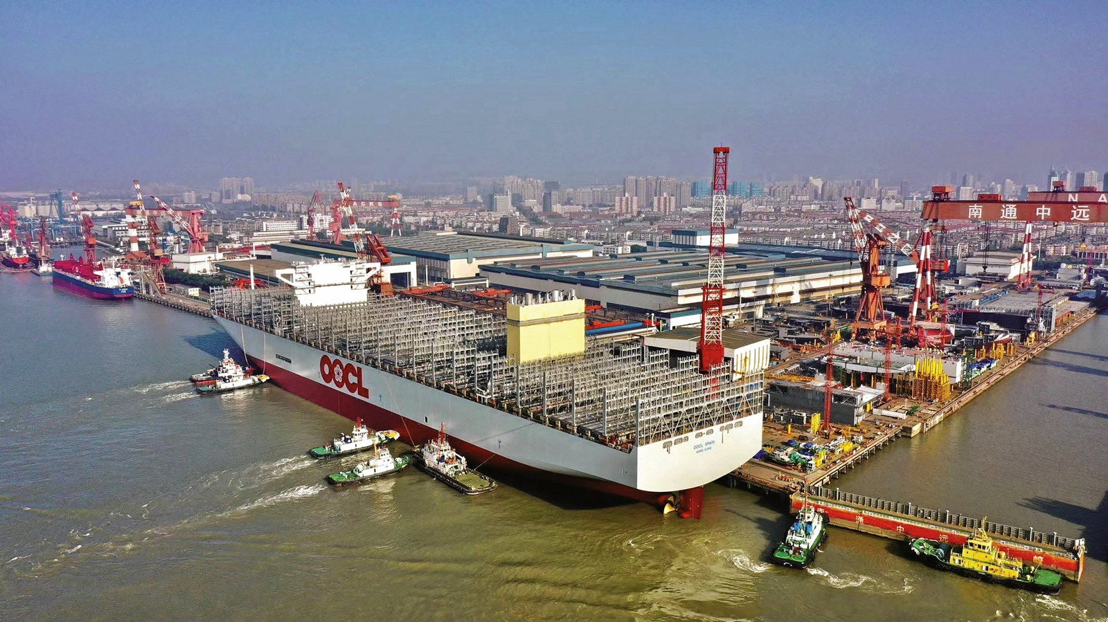 OOCL gets its first newbuilding in five years and it’s a whopper